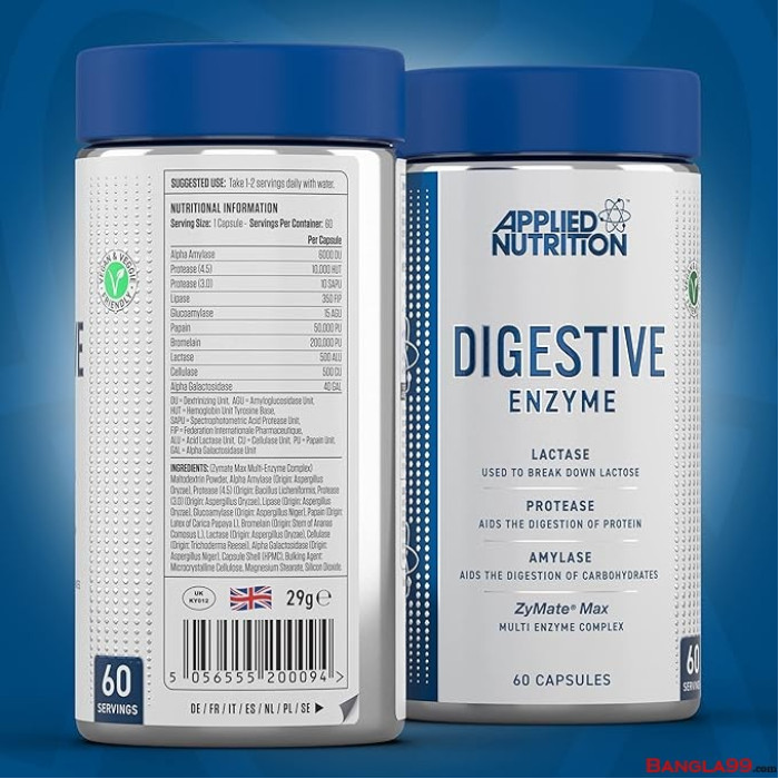 Digestive Enzyme By Applied Nutrition 60 Tab Price in Bangladesh Bd